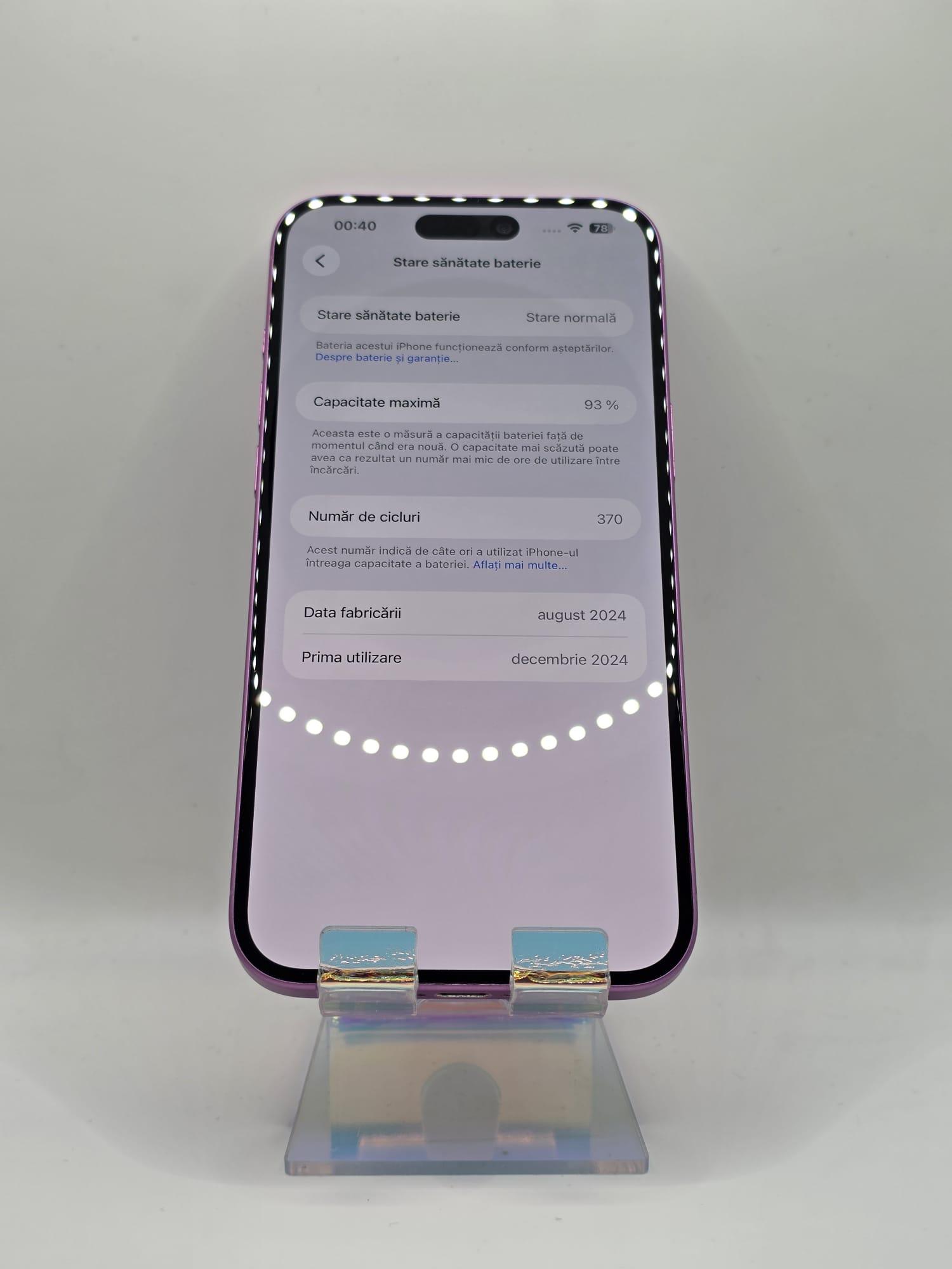 Iphone 16 Plus, MEM 256GB, RAM 8 GB, Pink, Amanet Doamna Ghica, Cod ...