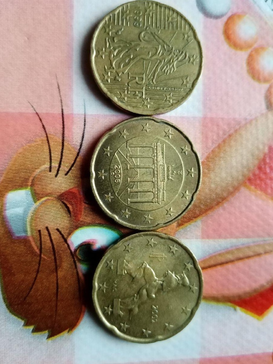 Monede Vechi de 20 euro cenți Rare (PREȚ 1.500 EURO TOATE 3 ...