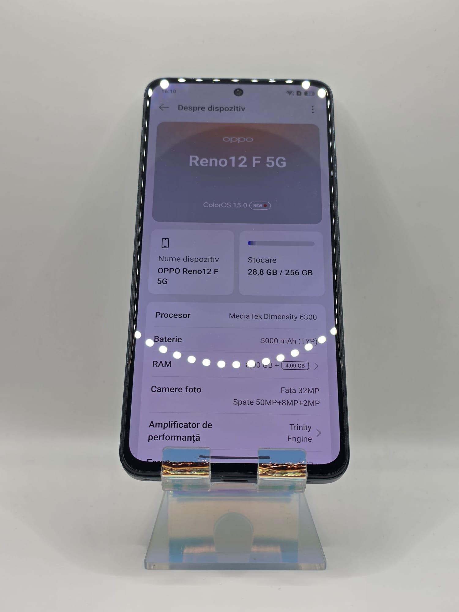 OPPO Reno 12F, MEM 256GB, RAM 8GB, Olive Green, Amanet Doamna Ghica ...